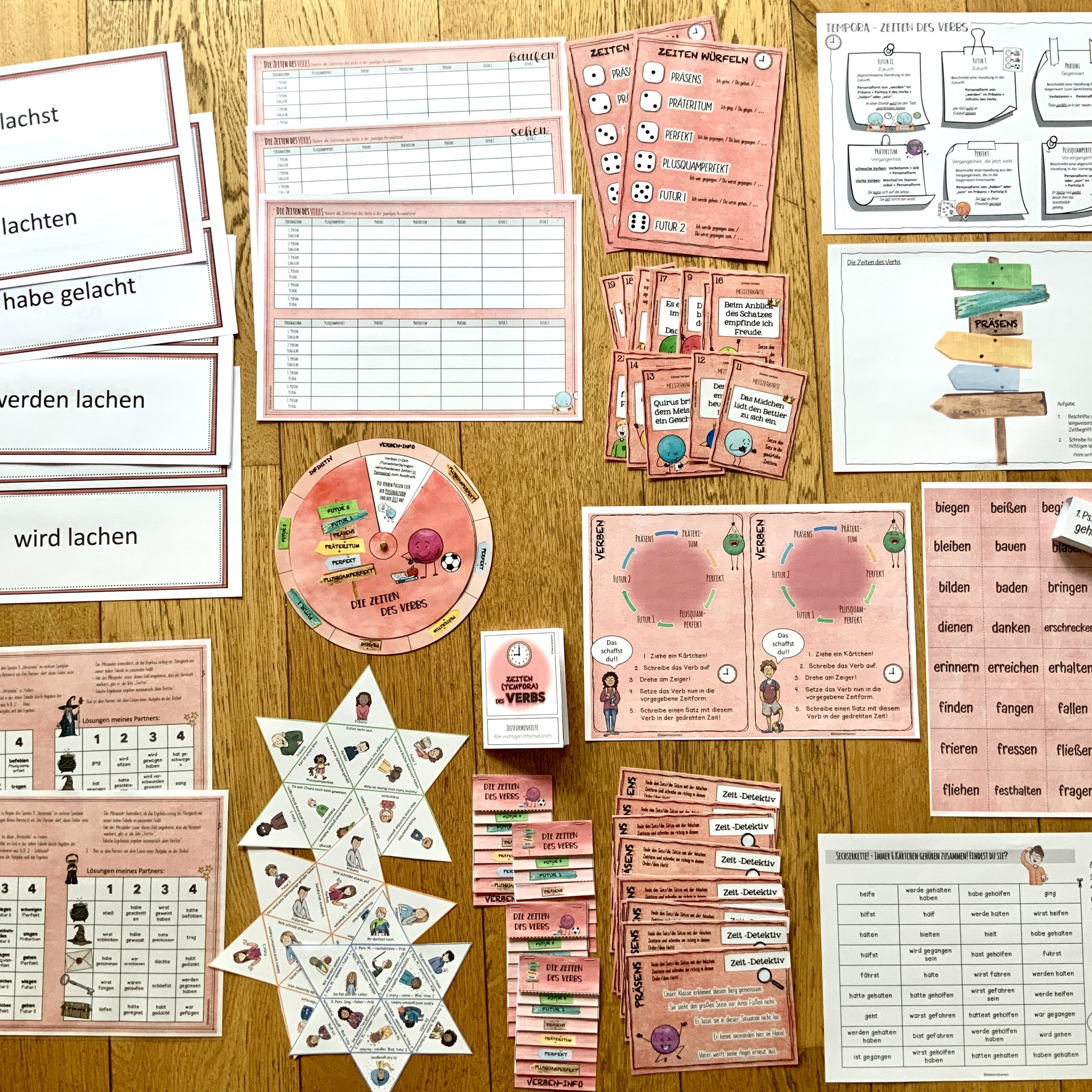 Verben üben – Sammlung | Materialtanten