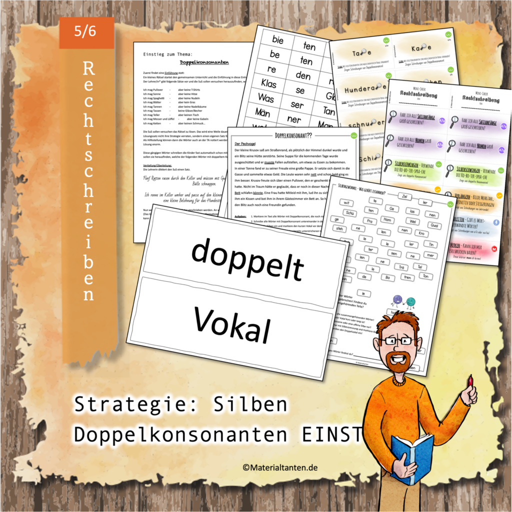 Rechtschreibung: Doppelkonsonanten - die Strategie des Silbenschwingen ...
